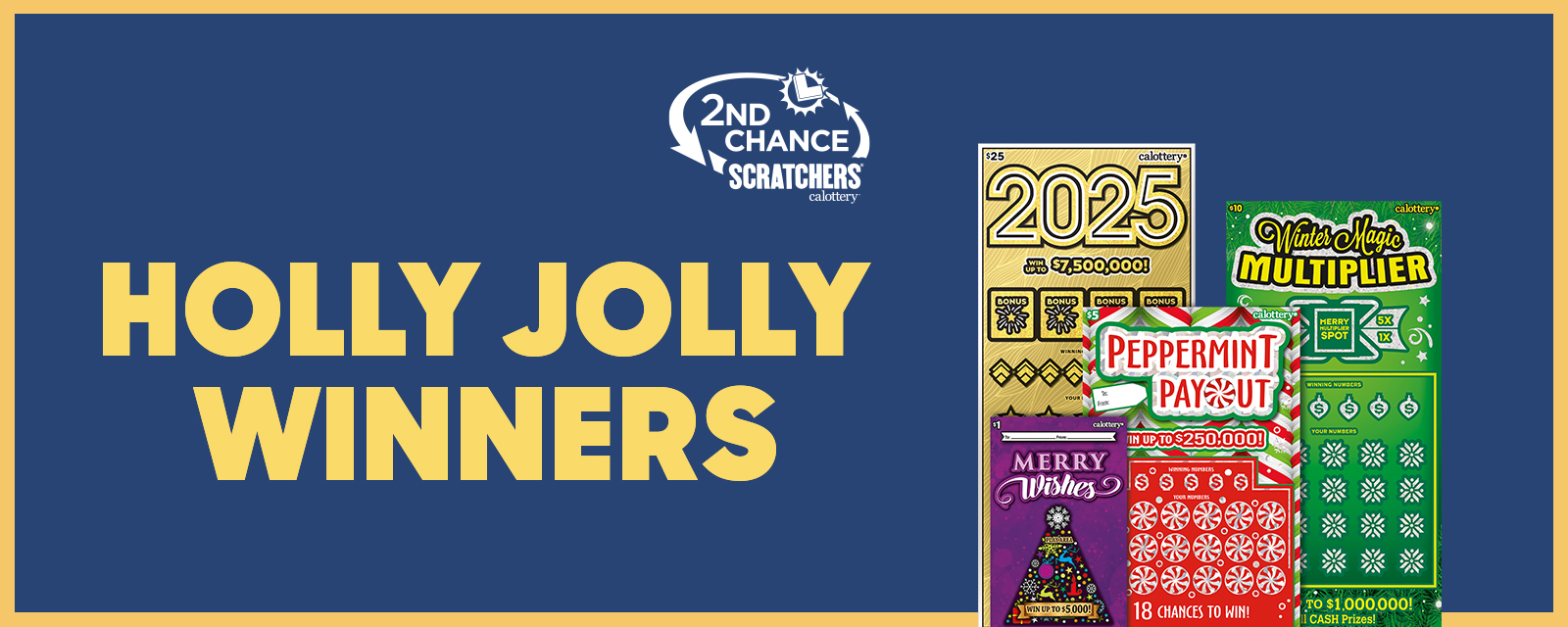 Holiday Scratchers® 2nd Chance Bonus Draw