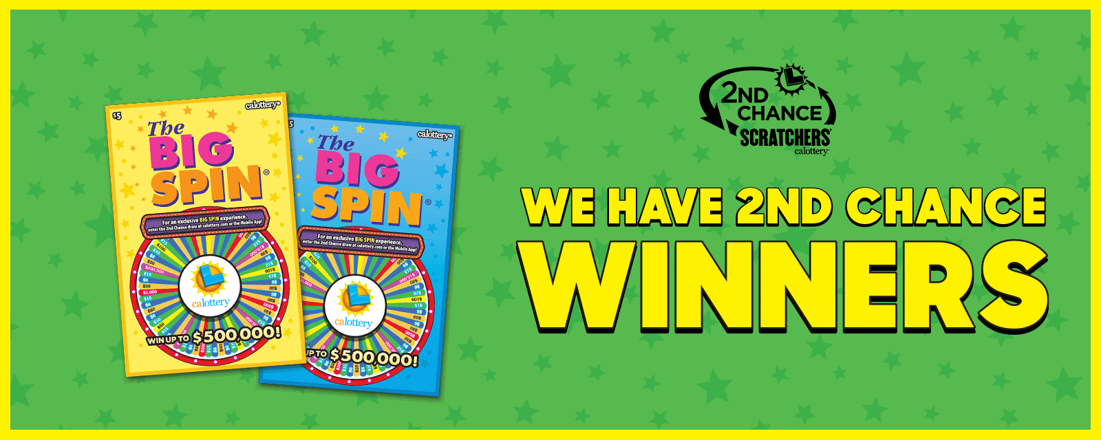 The Big Spin® Scratchers® 2nd Chance Bonus Draw