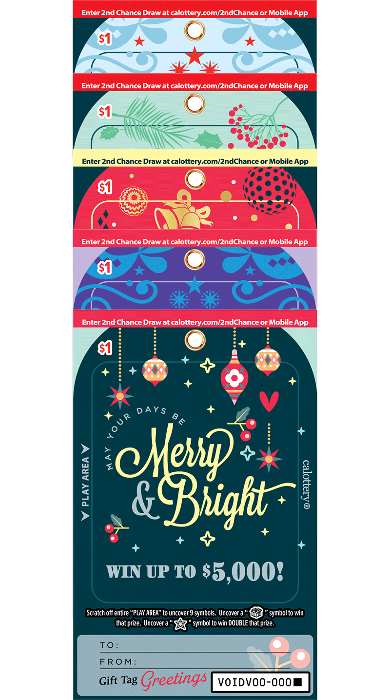 1591 - Gift Tag Greetings - California Lottery by ScratchSmarter