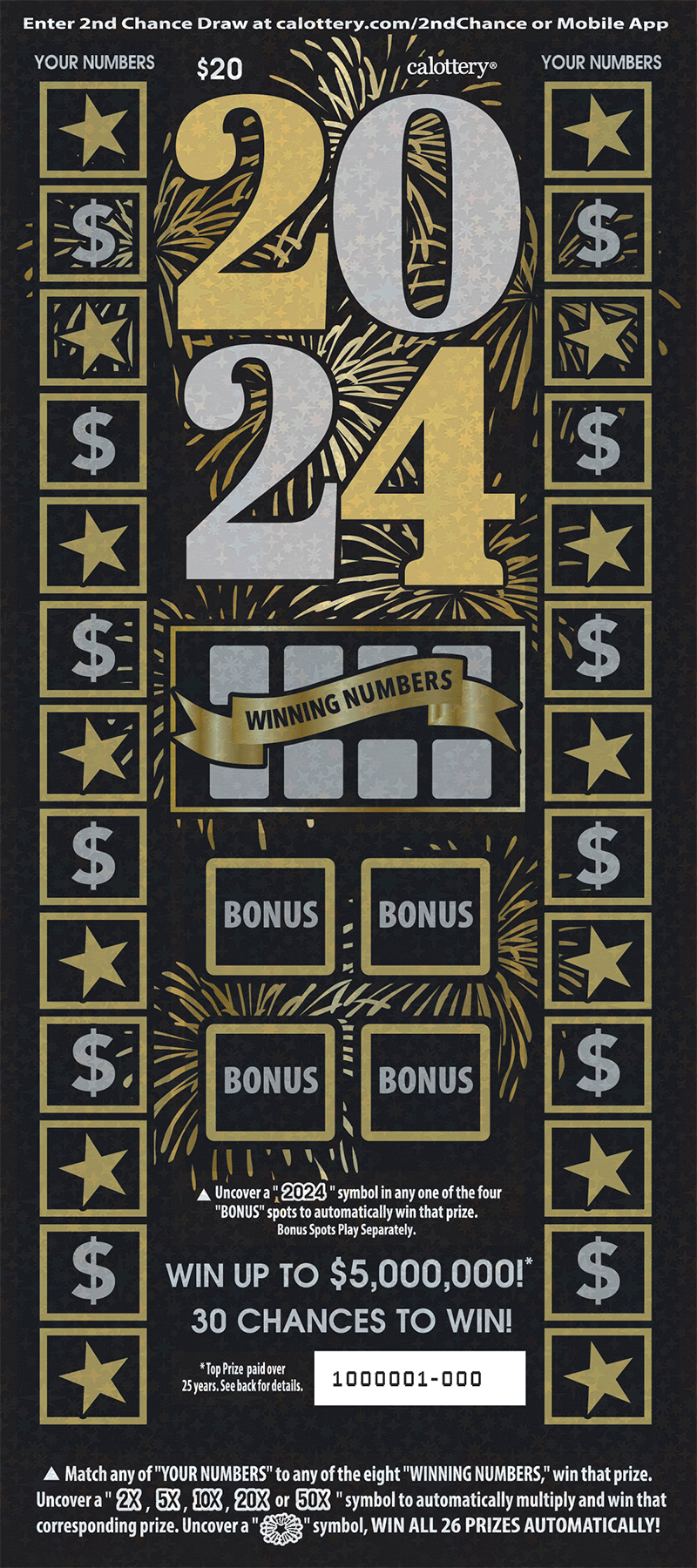 1594 - 2024 - California Lottery by ScratchSmarter