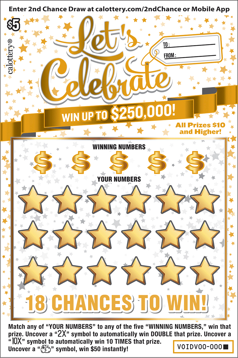 1461 - Let's Celebrate - California Lottery by ScratchSmarter